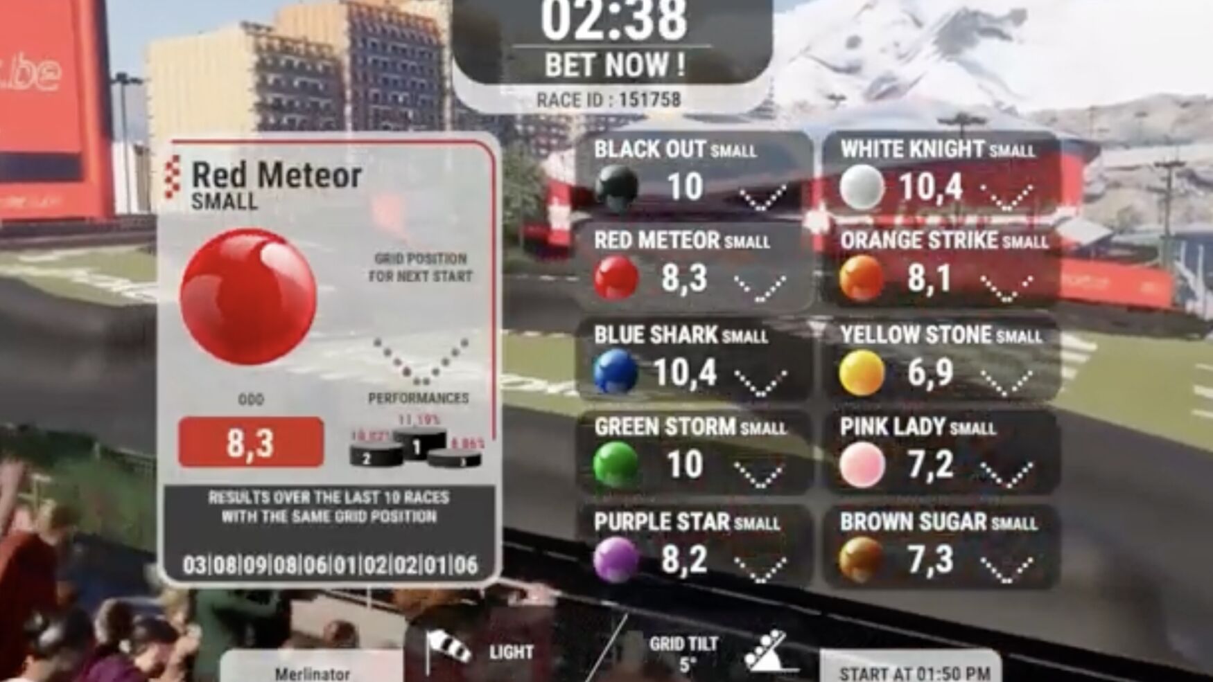 Dreamwall habille les Marble Races de Ladbrokes — DreamWall