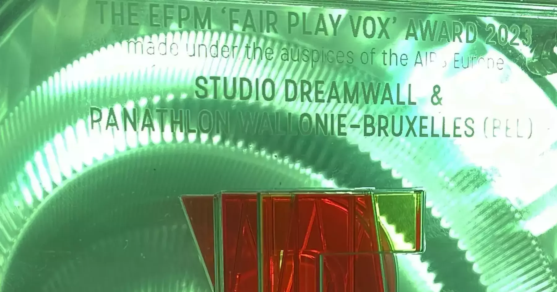 Dreamwall wins FAIR PLAY VOX AWARD in Baku! — DreamWall
